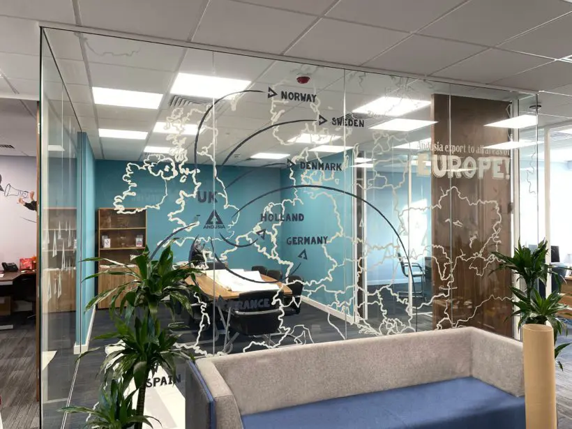 Wall Graphics for the Office to Enhance Branding - KGK Genix